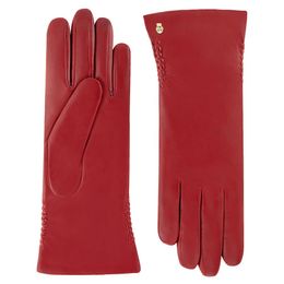 Roeckl Lederhandschuhe 'REGINA' Damen Größe M/L rot / weinrot / karminrot / feuerrot / dunkelrot