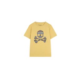 Scalpers Scetnicskull Tee Kids ' ' Jungen Gr&ouml;&szlig;e 140 gelb / senf