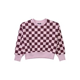 STACCATO Sweatshirt M&auml;dchen Gr&ouml;&szlig;e 140 flieder / dunkelrot