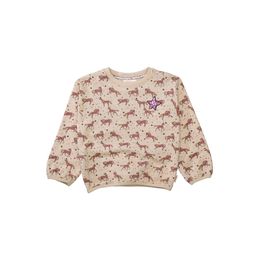 STACCATO Sweatshirt M&auml;dchen Gr&ouml;&szlig;e 92/98 braun / greige / pink