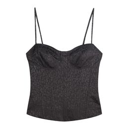 Bershka Top Damen Gr&ouml;&szlig;e S schwarz