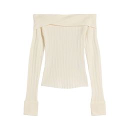 Bershka Pullover Damen Gr&ouml;&szlig;e M hellbeige