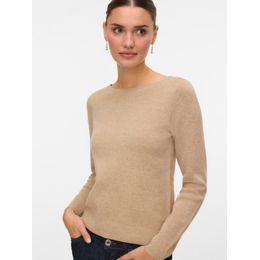 V&eacute;ro Moda VERO MODA Sweater 'VMGOLD NEEDLE' female size XL Dark beige