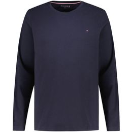 Große Größen Tommy Hilfiger Longsleeve mit Elasthan Farbe marine Größe: 5XL