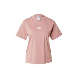 adidas Sportswear Funktionsshirt 'Essentials' Damen Größe XXXS/XXS beige / weiß