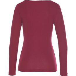 s.Oliver Damen Pyjamaoberteil, bordeaux, Gr&ouml;&szlig;e 36/38
