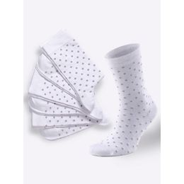w&auml;schepur w&auml;schepur Damen Damen-Socken, wei&szlig;, Gr&ouml;&szlig;e 39-42