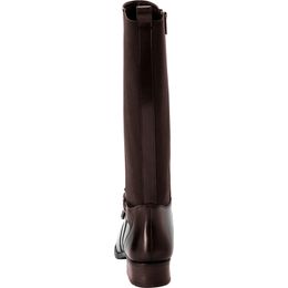 sheego Damen Weitschaftstiefel aus Leder, mit Zierband, braun, Gr&ouml;&szlig;e 37