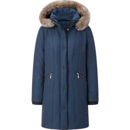 WITT Damen Steppjacke mit abnehmbarer Kapuze, dunkelblau, Gr&ouml;&szlig;e 40