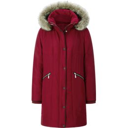 WITT Damen Steppjacke mit abnehmbarer Kapuze, dunkelrot, Gr&ouml;&szlig;e 20