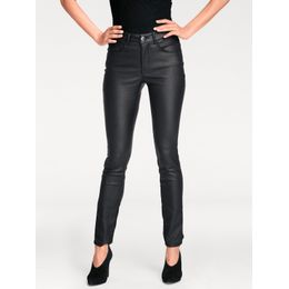 Heine Witt Damen Bauchweg-Hose integriertes Power-Mesh, schwarz, Gr&ouml;&szlig;e 20