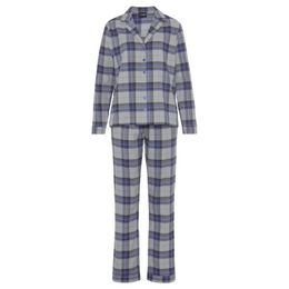 Vivance Dreams Damen Pyjama, blau, Größe 46
