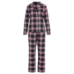 Vivance Dreams by Lascana Damen Pyjama, pink, Gr&ouml;&szlig;e 32