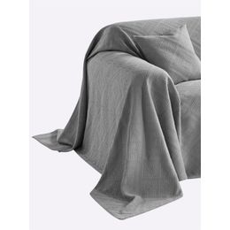 Pereira da Cunha Sofa&uuml;berwurf, grau, Gr&ouml;&szlig;e 160x270 cm
