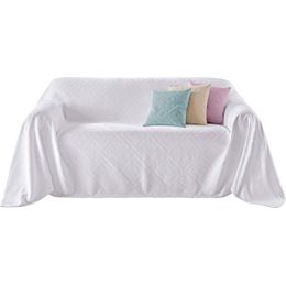 Pereira da Cunha Sofa&uuml;berwurf, wei&szlig;, Gr&ouml;&szlig;e 250x330 cm