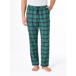 wäschepur men Herren Hose lang, dunkelblau-grün-kariert, Größe 44/46