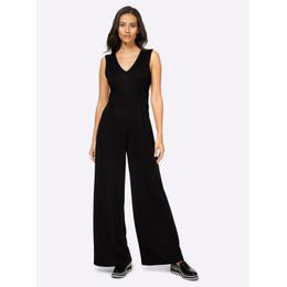 Heine Witt Damen Jumpsuit in Stretch-Qualit&auml;t, schwarz, Gr&ouml;&szlig;e 46