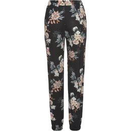 Lascana Damen Strandhose, schwarz-bedruckt, Gr&ouml;&szlig;e 40