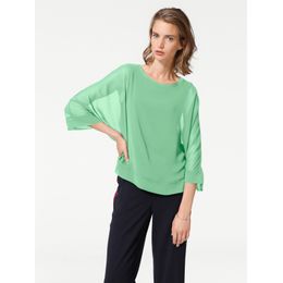 Heine Witt Damen Blusenshirt mit Fledermaus&auml;rmeln, apfelgr&uuml;n, Gr&ouml;&szlig;e 36/38