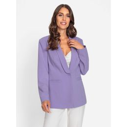 Heine Witt Damen Blazer mit Schalkragen, lavendel, Gr&ouml;&szlig;e 42