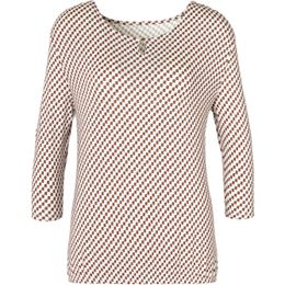 Vivance Damen 3/4-Arm-Shirt, wei&szlig;, Gr&ouml;&szlig;e 32/34