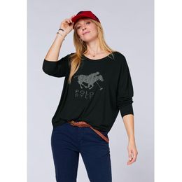 POLO SYLT Longsleeve in Schwarz - 42% | Gr&ouml;&szlig;e L | Damen-tops