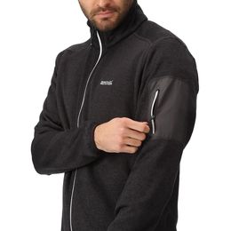 Regatta Fleecejacke "Newhill" in Anthrazit - 67% | Größe L | Herren-pullover-sport
