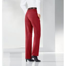 COSMA Damen Funktionshose schmutzabweisend und knitterarm rot, Gr&ouml;&szlig;e 72