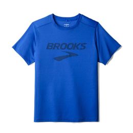 Brooks Distance Short Sleeve 3.0 Bekleidung Herren blau