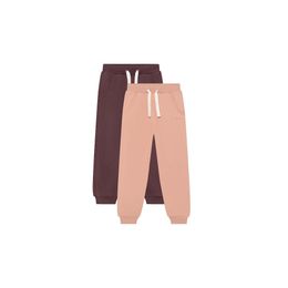 Minymo Sweathose ' MIGirls - Sweat pant (2-pack) M&auml;dchen Gr&ouml;&szlig;e 92 altrosa
