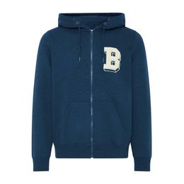Blend Zip-Up Hoodie ' BHBadel ' male Blue size XL