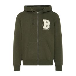 Blend Zip-Up Hoodie ' BHBadel ' male Green size XXL