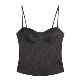 Bershka Top Damen Gr&ouml;&szlig;e S schwarz