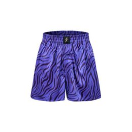 EKCENTRIK Hose 'Purple Zebra' Damen Gr&ouml;&szlig;e 40 dunkellila