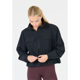 ENDURANCE ATHLECIA Laufjacke ATHLECIA "Hero V2", Gr. 40, schwarz, 92% Polyamid, 8% Elasthan, unifarben, normal, hoch geschlossener Ausschnitt, Jacken, mit verstellbarer Taille