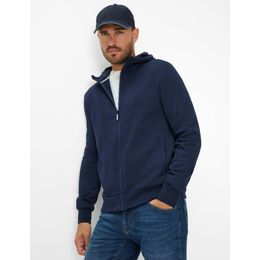 Sweatjacke Brax "Style SAMMY", Herren, Gr. XL (54), blau (nachtblau), 70% Baumwolle, 30% Polyester, Sweatjacken Sweatjacke