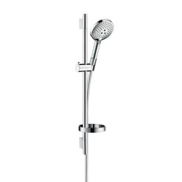 Hansgrohe Raindance Select S Brausegarnitur mit Stange und Ablage, 3 Strahlarten, 26632000,