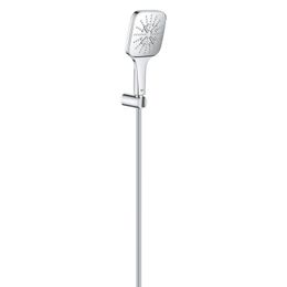 Grohe Rainshower SmartActive Cube Brausegarnitur mit Halter, 3 Strahlarten, 26589000,