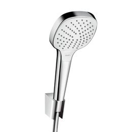 Hansgrohe Croma Select E Brausegarnitur mit Halter, 3 Strahlarten, 26413400,
