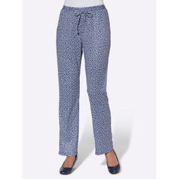 WITT Damen Jerseyhose in Schlupfform, marine-gebl&uuml;mt, Gr&ouml;&szlig;e 52