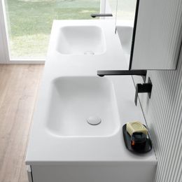 rivea Dia ultraflacher M&ouml;belwaschtisch B: 161 H: 14,2 T: 51,5 cm, BR0080WM,