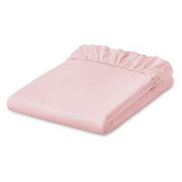 Tchibo - Jersey-Spannbettlaken - rosa