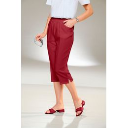 CRÉATION L Damen Caprihose mit Bügelfalte rot Größe 42