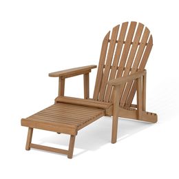 Tchibo - Adirondack Gartensessel mit ausziehbarem Fußteil - 58,5x97x82,5cm - braun - Polypropylen / Stahl