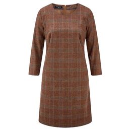 Fadenmeister Berlin - Kleid mit 3/4-Arm, braun, Gr. 46 / L - Wolle