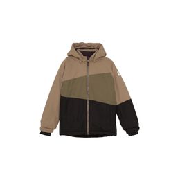 Color Kids Skijacke ' COSki Jacket - Colorblock ' Jungen Gr&ouml;&szlig;e 164 hellbraun / altrosa / schwarz