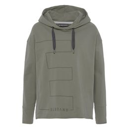 ELBSAND Damen Kapuzensweatshirt, khaki, Gr&ouml;&szlig;e S (36)