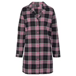 Vivance Dreams by Lascana Damen Nachthemd, pink-grau-kariert, Gr&ouml;&szlig;e 46