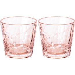 Koziol Superglas CLUB No. 22 2er Set 250 ml transparent rosa quartz - Gläser