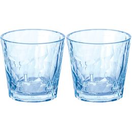 Koziol Superglas CLUB No. 22 2er Set 250 ml transparent aquamarine - Gläser